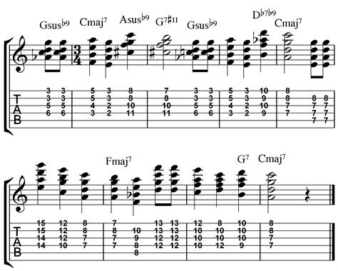 Guitar Jazz Chord Progressions