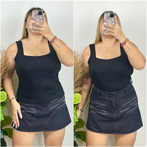 Plus Size Sofia Squareneck Seamless Front Double Lining Full Length