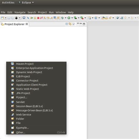 gnome eclipse on ubuntu 17 10 toolbar drop down menus and pop ups