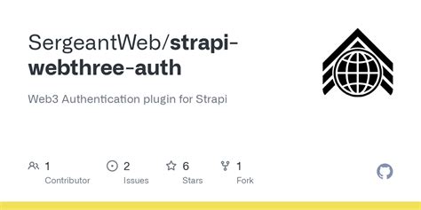 Github Sergeantwebstrapi Webthree Auth Web3 Authentication Plugin