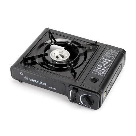 ᐉ Плита туристична Bdz 155 A портативна газова з пєзопідпалом Чорний • Краща ціна в Києві