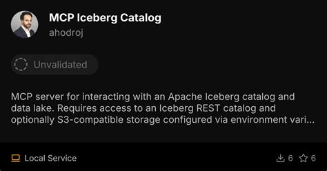 Mcp Iceberg Catalog Mcp Servers · Lobehub
