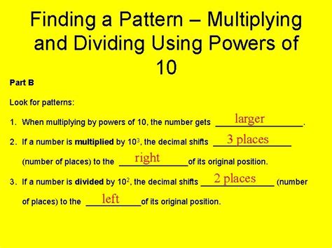 Lesson Multiplying And Dividing By Powers Of