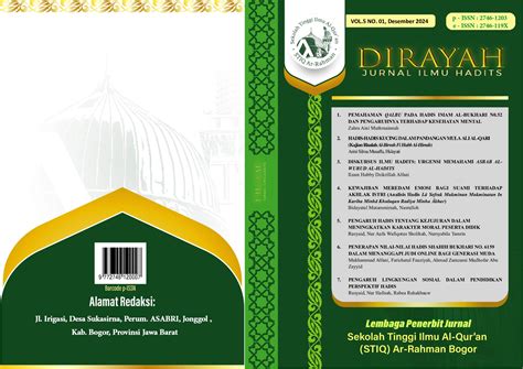 Vol 5 No 01 2024 Dirayah Jurnal Ilmu Hadis Dirayah Jurnal Ilmu Hadis