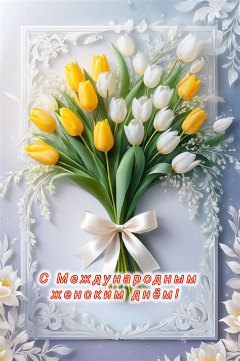 С 8 Марта в 2024 г Праздничные открытки Открытка на день рождения друга Праздник