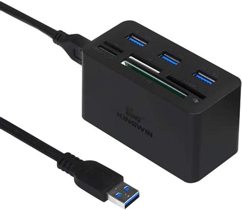 Kingwin Usb Hub Adapter W Memory Card Reader Writer And Usb