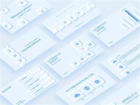 12 뉴모피즘 Ppt 템플릿 Designtool
