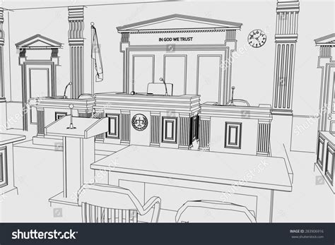 Easy Courtroom Drawing