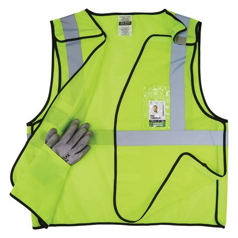 Class 2 Breakaway Hi Vis Vest W Id Badge Holder Ergodyne