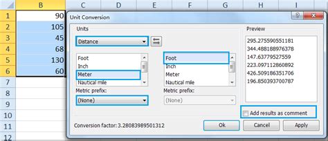Quickly Convert Between Various Measurement Units Without Using Formula In Excel