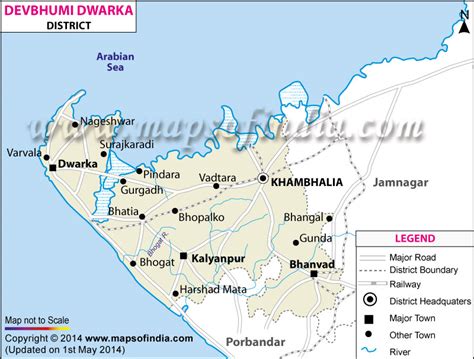 Devbhoomi Dwarka District Map