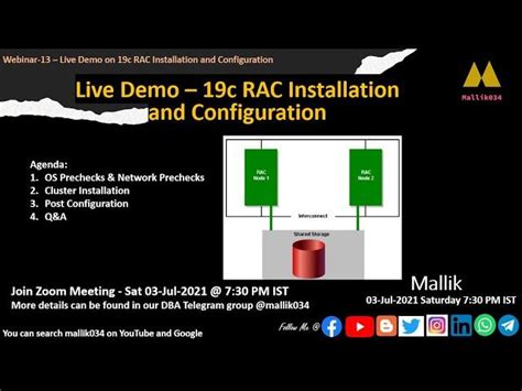 Mallikarjun Ramadurg Oracle Ace On Linkedin 19c Asm Clusterware Rac Installation