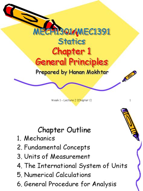 Statics Chapter 1 Sem 2 1617 Pdf International System Of Units Force