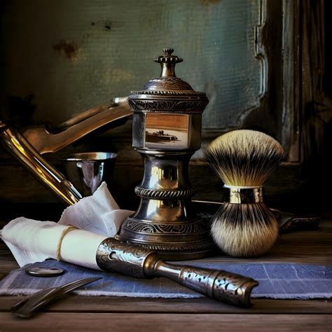 Premium Photo There Is A Shaving Brush Generative Ai