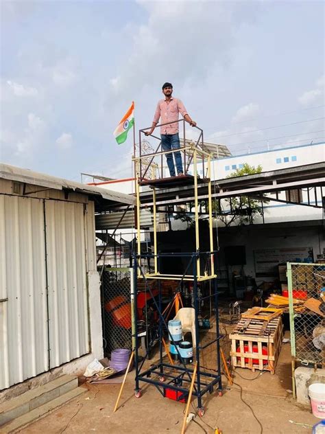 20 Feet Red Electrical Scaffolding Tower Size Modifiable At ₹ 45000 Piece In Bharuch