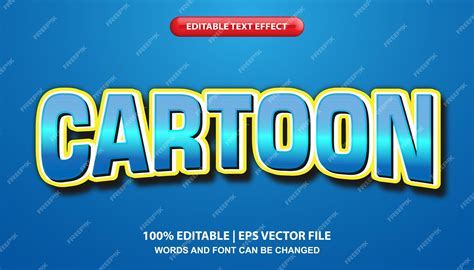 만화 편집 텍스트 효과 템플릿 굵은 글꼴 스타일의 파란색 그라데이션 프리미엄 벡터