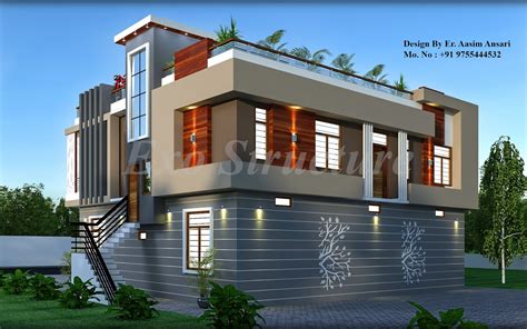 36x42 G 1 Corner Plot Elevation Design Area 1512 Sq Feet