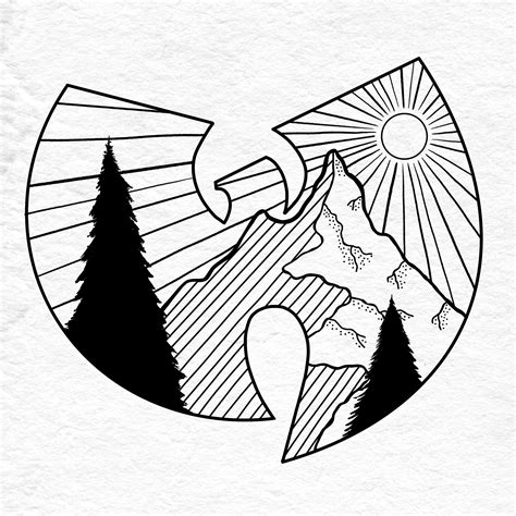 Wu Tang Symbol Drawing