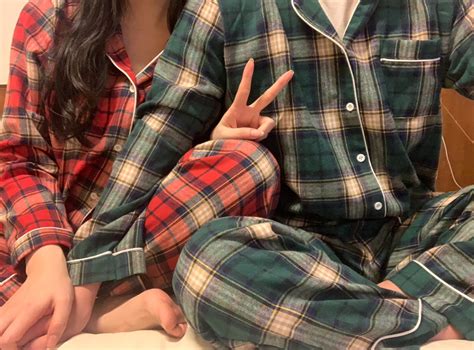 [엘레간테]크리스마스 체크커플잠옷 에이블리