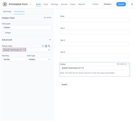 Formidable Forms Pdf Generator Documentation E2pdf Export Pdf Tool For Wordpress