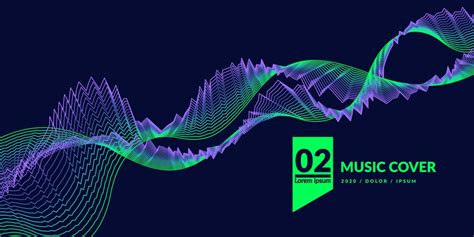 Wave Pattern 3d Glowing Abstract Digital Vector Image