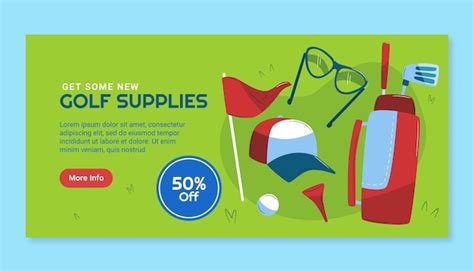 골프 클럽 템플릿 디자인 무료 벡터