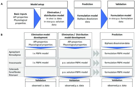 workflow of pbpk model development a and prediction of different