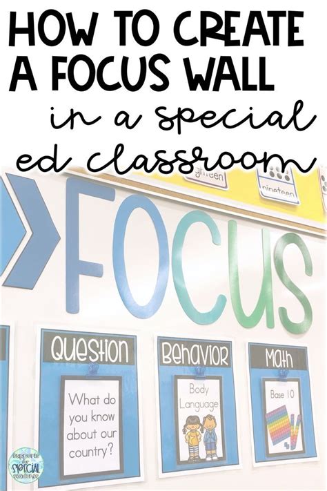 How To Create A Focus Wall In A Special Education Classroom Klassenmanagement Easy Was Ist