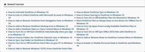 Enable Or Disable OneDrive Integration Page Tutorials
