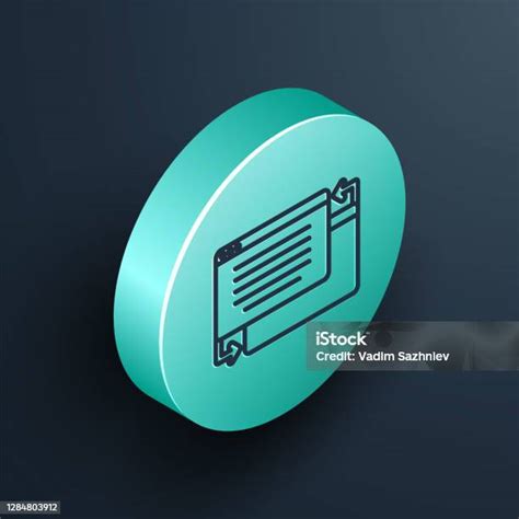 검은색 배경에 격리된 등색 라인 Ui 또는 Ux 디자인 아이콘입니다 청록색 원 버튼 벡터 Crash Site에 대한 스톡 벡터 아트 및 기타 이미지 Istock