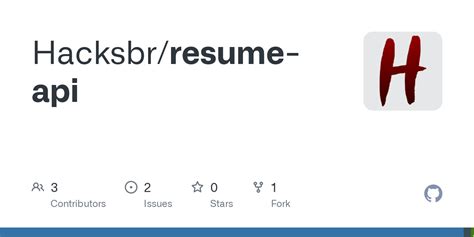 Github Hacksbrresume Api