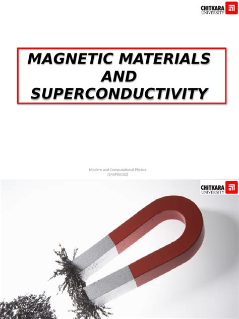Magnetic Materials And Superconductivity Pdf Ferromagnetism Magnetism