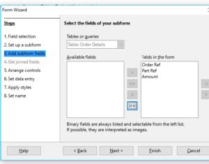 Advanced Database Linked Subform