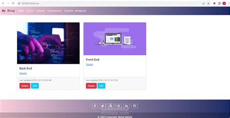 Blog Website Using Php Laravel Mysql مستقل