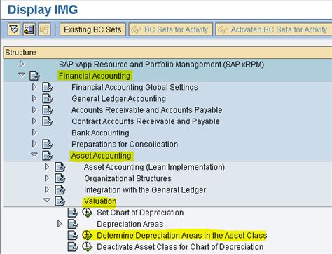 Sap Fico Module Learning Determine Depreciation Areas In The Asset Class