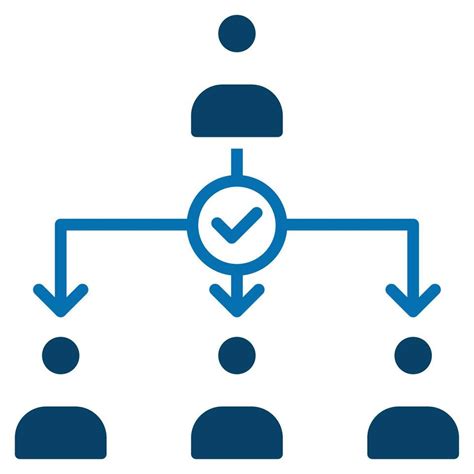 Task Delegation Icon Line Vector Illustration 35193710 Vector Art At