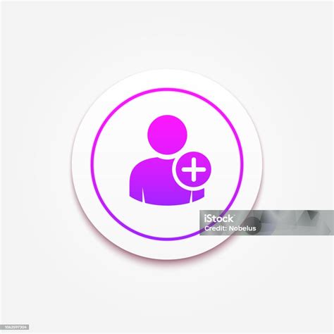 사용자 프로필 로그인 웹 아이콘 플러스 문양 단추를 추가 합니다 일러스트 레이 션 디자인 요소 검증에 대한 스톡 벡터 아트 및 기타 이미지 Istock