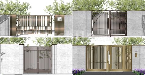 11045 Free Sketchup Gates Models Download