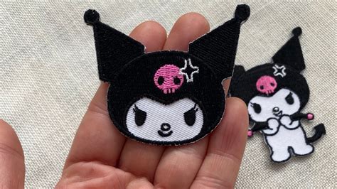 Kuromi Sanrio Embroidered Iron On Patch Japan Kawaii Patch For Jacket