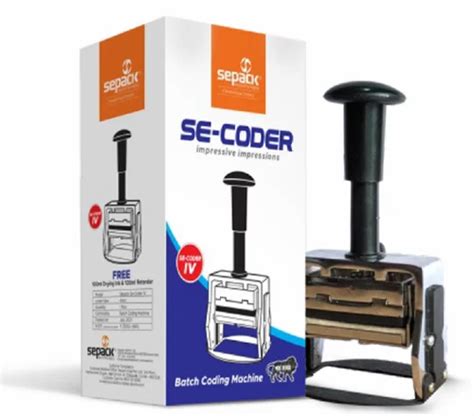 Sepack 60 Piece Min SE Coder II Manual Batch Coder At Rs 1820 In Kochi