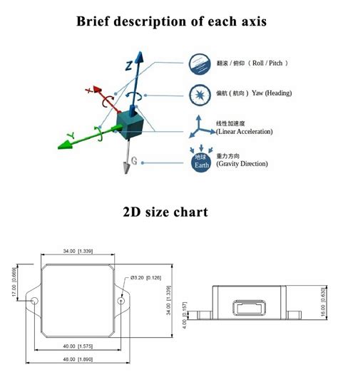 Cheapest ROS Robot Imu Module Arhs Attitude Sensor Usb Interface Gyroscope Accelerometer
