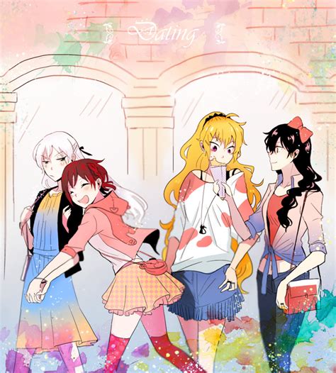 Ruby Rose Weiss Schnee Yang Xiao Long And Blake Belladonna Rwby Drawn By Kuma Bloodycolor