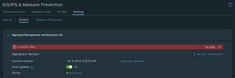 Nsx Tidbits Fixing Failed Ids Signature Updates Tech Central