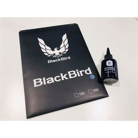 Stencil Printing Ink สำหรับecotank Inkjet Printer คู่กับ กระดาษ Copy Blackbird50แผ่น Shopee
