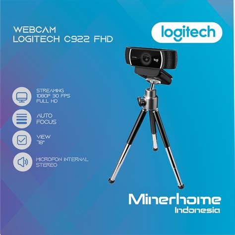 Jual Webcam Logitech C922 Fhd Shopee Indonesia