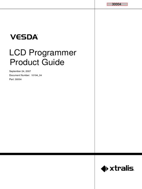Lcd Programmer Product Guide Pdf Indemnity Personal Identification Number