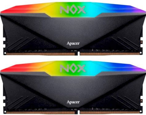 Модуль памяти Apacer Ddr4 2х8gb 3200 Nox Rgb Black Ah4u16g32c28ynbaa 2 фото отзывы