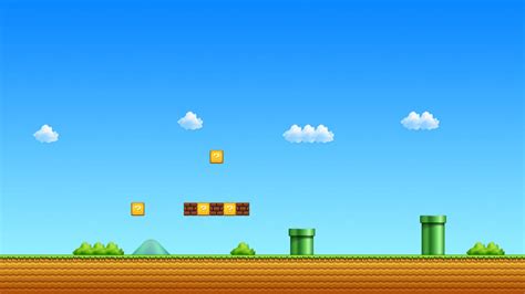 Super Mario Game 8 Bit Wallpaper Wallpapersok