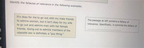Solved Identify The Fallacies Of False Generalization In The Chegg Com