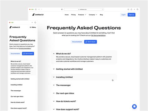 Frequently Asked Questions Faqs — Untitled Ui By Jordan Hughes® On Dribbble